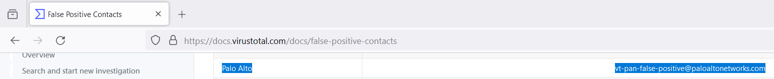 Solved: LIVEcommunity - How to report false positive on Virustotal.com? - LIVEcommunity - 586936